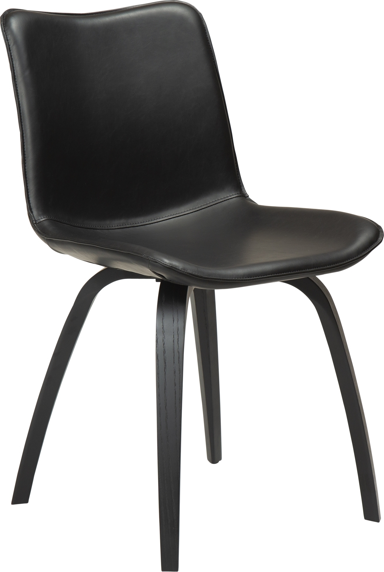 Glee matstol - Svart PU/svart - 2790 kr - Trästolar - Trendrum.se