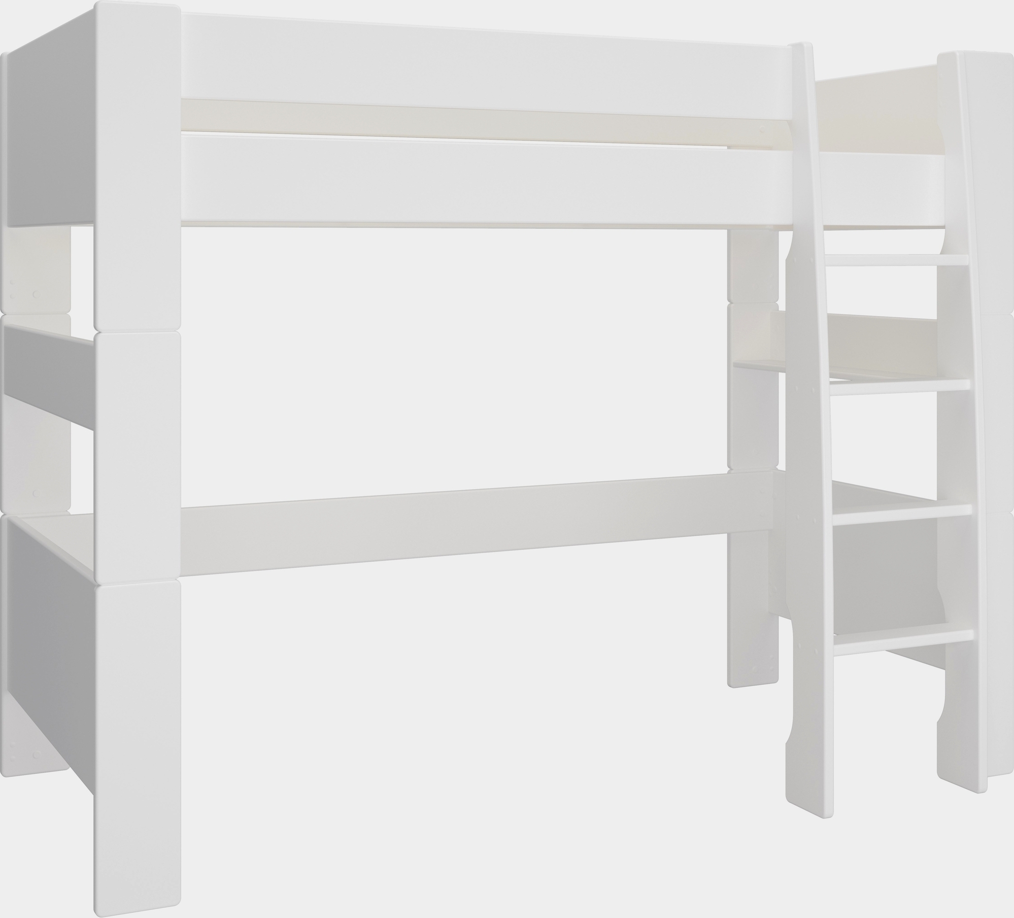 For kids hög loftsäng 90 x 200 cm - Pure white - 10890 kr - Våningssängar & loftsängar - Trendrum.se