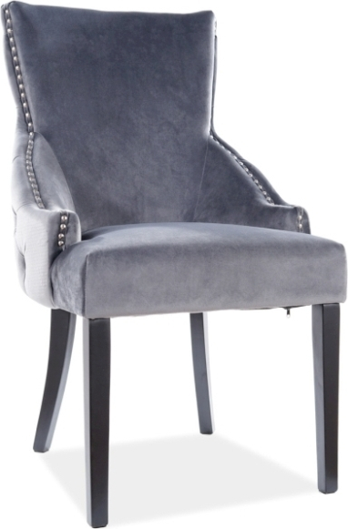 George matstol - Grå sammet - 2990 kr - Klädda & stoppade stolar ...