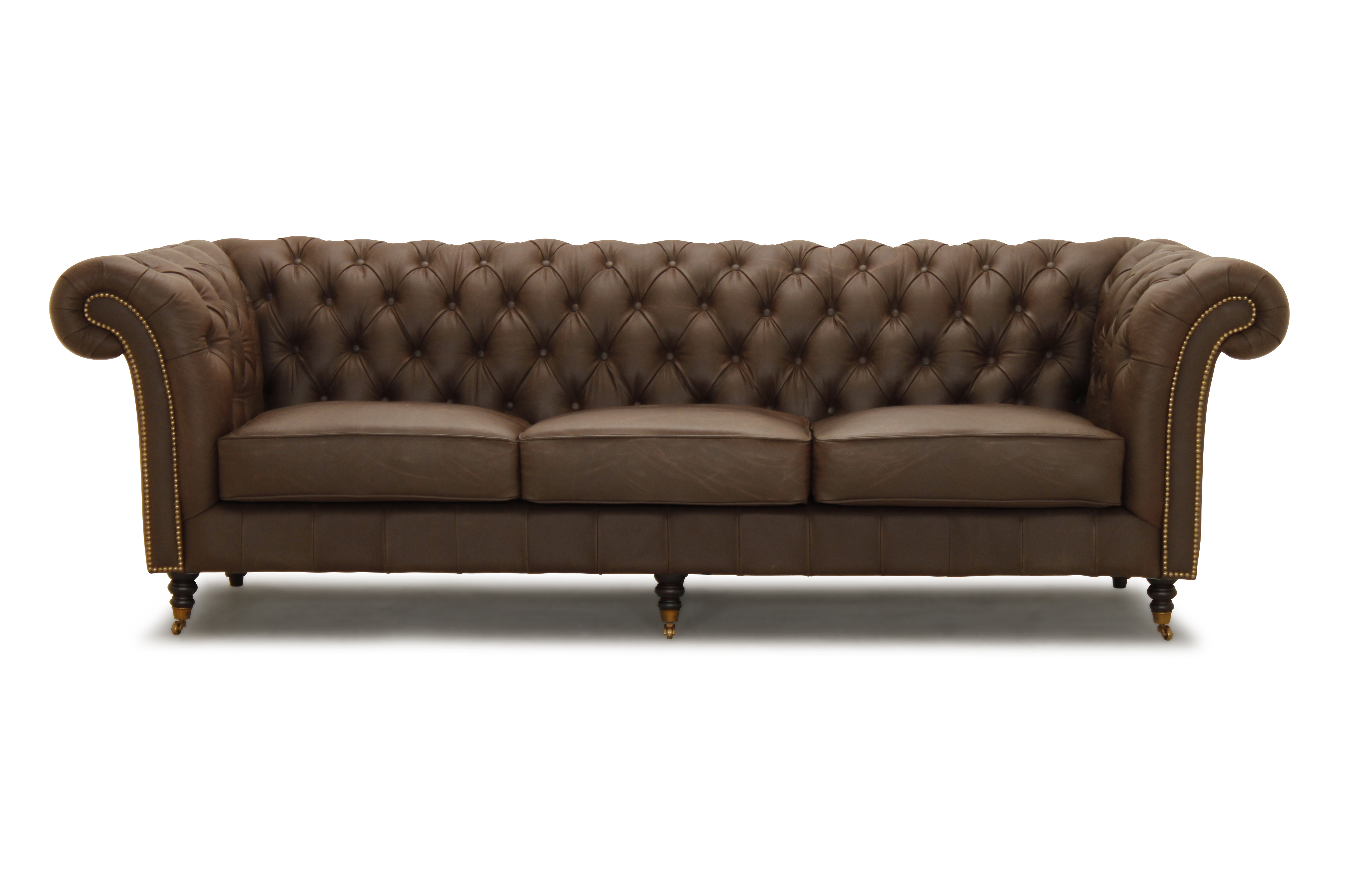 Belgrad 3,5-sits soffa - Brun läder - 14995 kr - 3-sits soffor ...