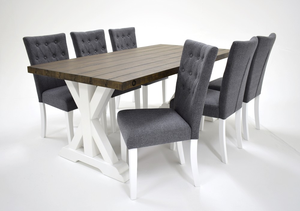 Provence matgrupp - Bord inklusive 6 st stolar - Brun / grå - 9590 kr ...