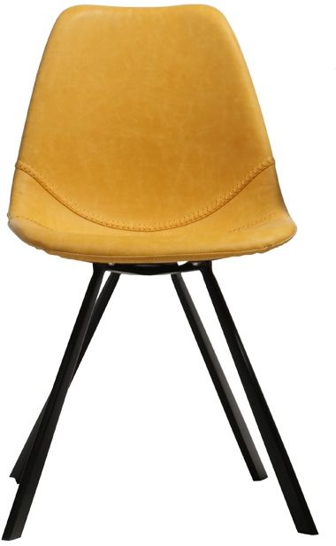 Pitch stol - Gul / svart - 2095 kr - Klädda & stoppade stolar - Trendrum.se