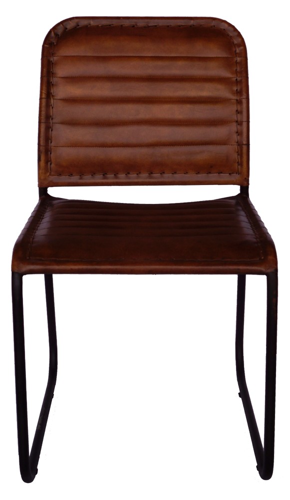 Sundsvall stol - Metall/läder - 2895 kr - Stolar med metallunderrede ...