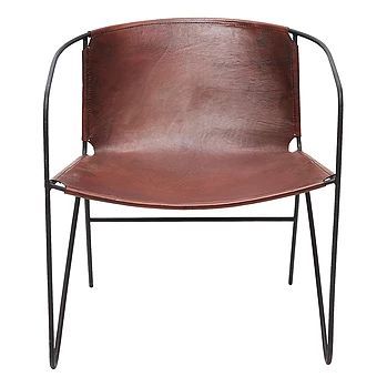 Melissa stol - Metall/läder - 3590 kr - Stolar med metallunderrede ...