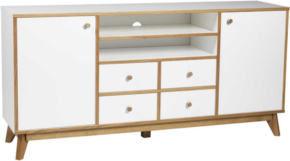 Stephanie sideboard - Vit/ek - 7295 kr - Skänkar & Sideboards - Trendrum.se