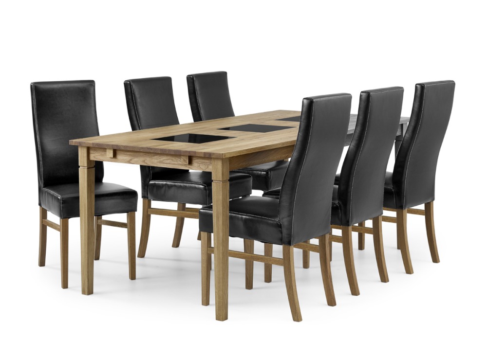 Balder matbord - Oljad ek/ek bordskiva med granitskivor - 3895 kr ...