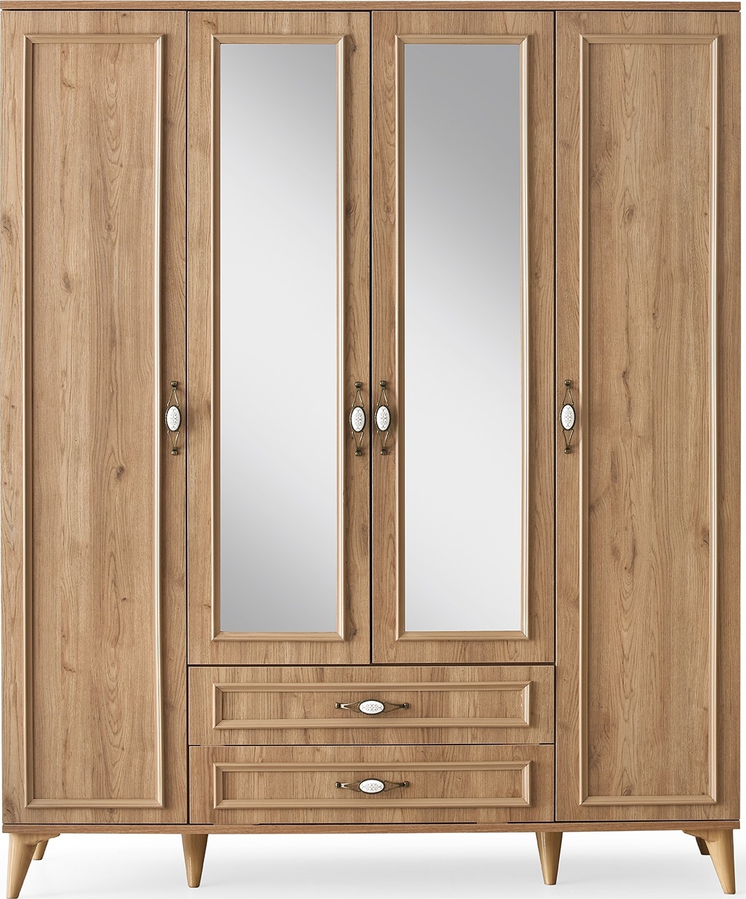 Irmak garderob B160 cm - Ek - 12490 kr - Garderober - Trendrum.se