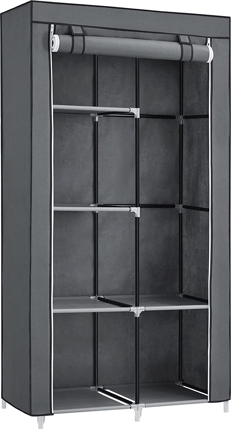 Katerina garderob 88 x 168 cm - Mörkgrå - 699 kr - Garderober - Trendrum.se