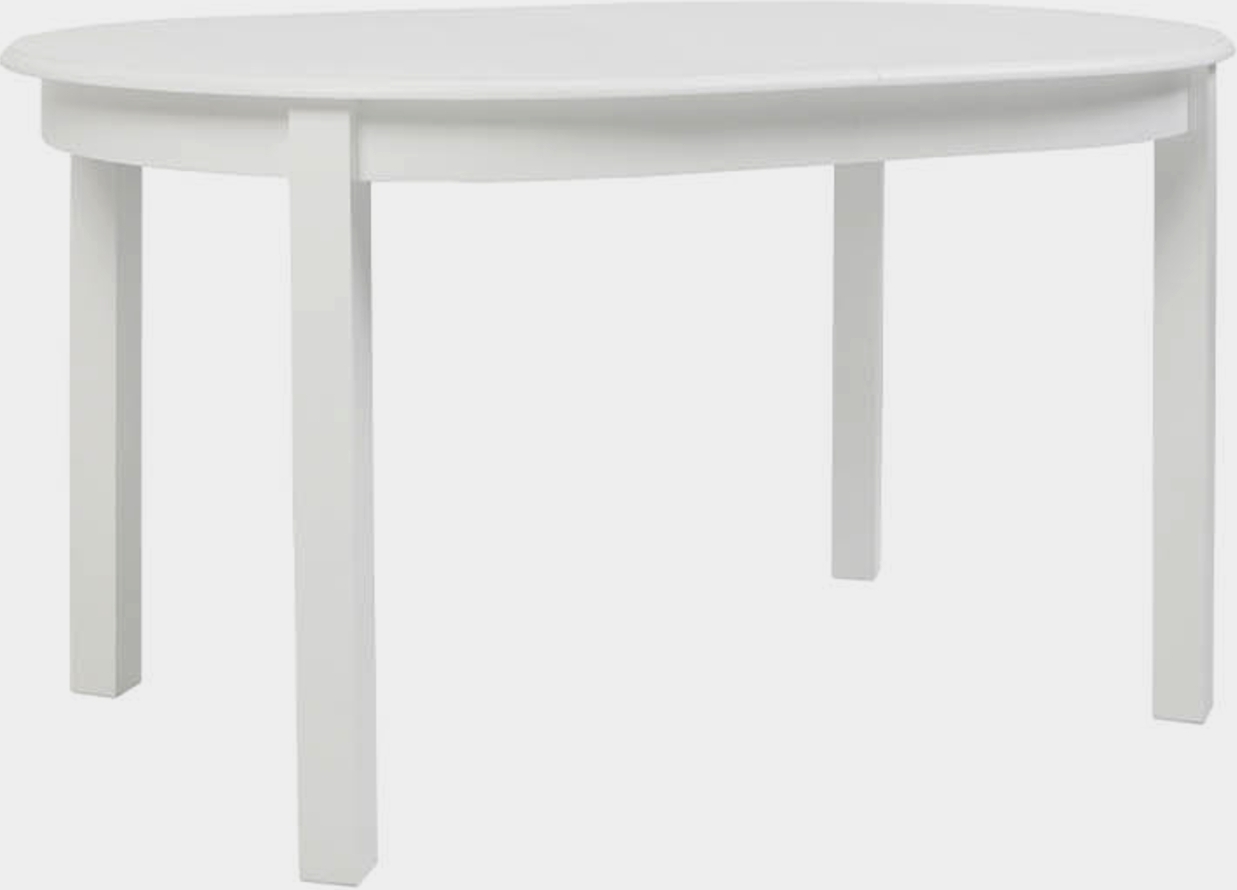 Roland vitt förlängningsbart matbord 140-240 x 95 cm - 7670 kr - Runda ...
