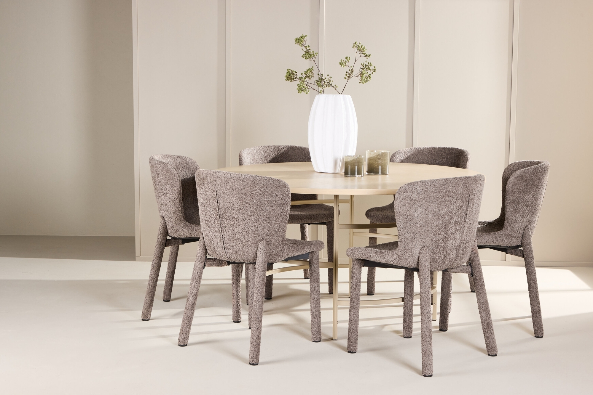 Matbord Copenhagen med 6 st Astoria stolar - Beige/whitewash + 4.00 x ...