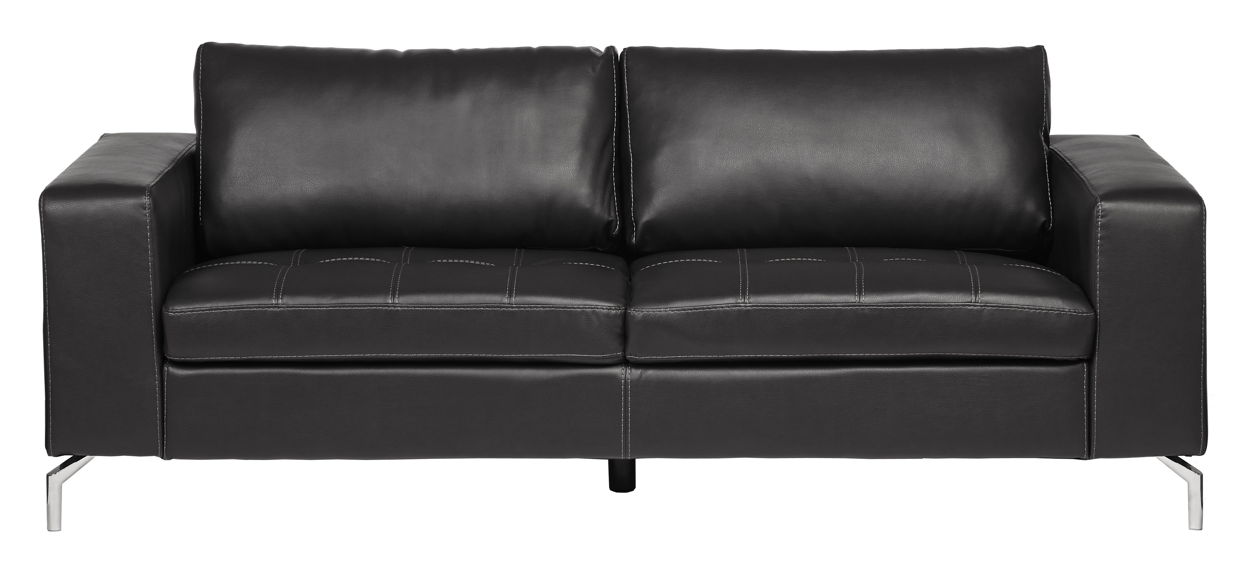 Roma 3-sits soffa - Svart Pellissima läder - 8390 kr - 3-sits soffor ...