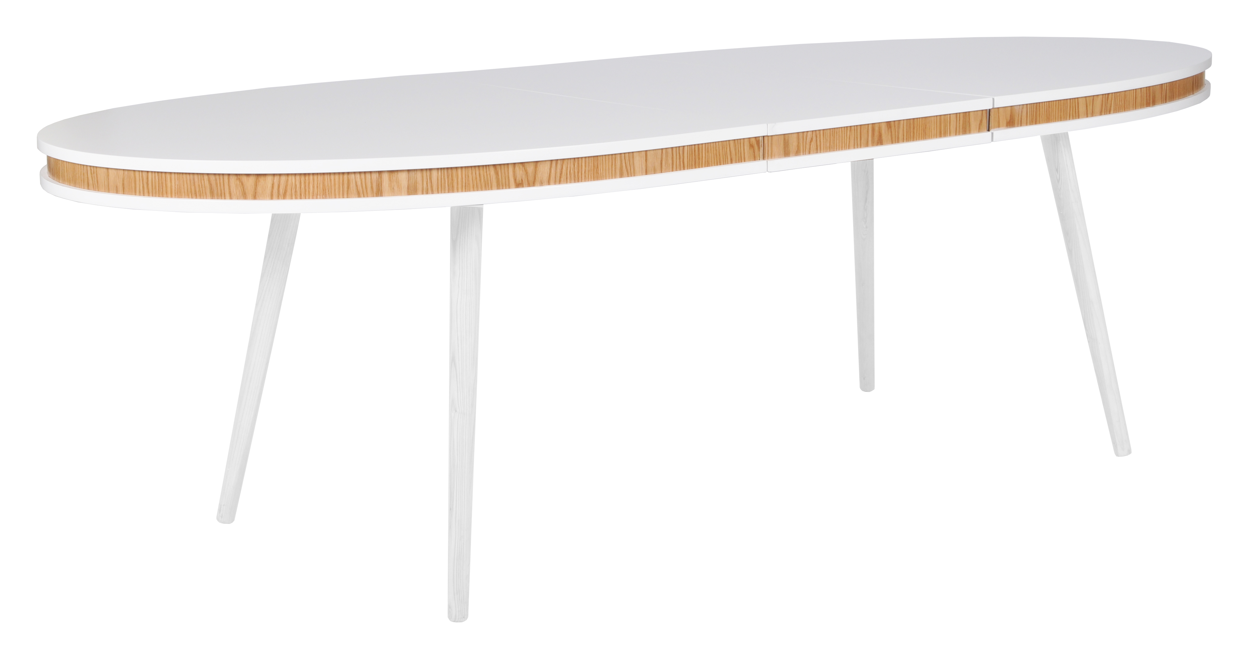 Hugo ovalt matbord - Vit/Ek - Vita ben - 6999 kr - Övriga matbord ...