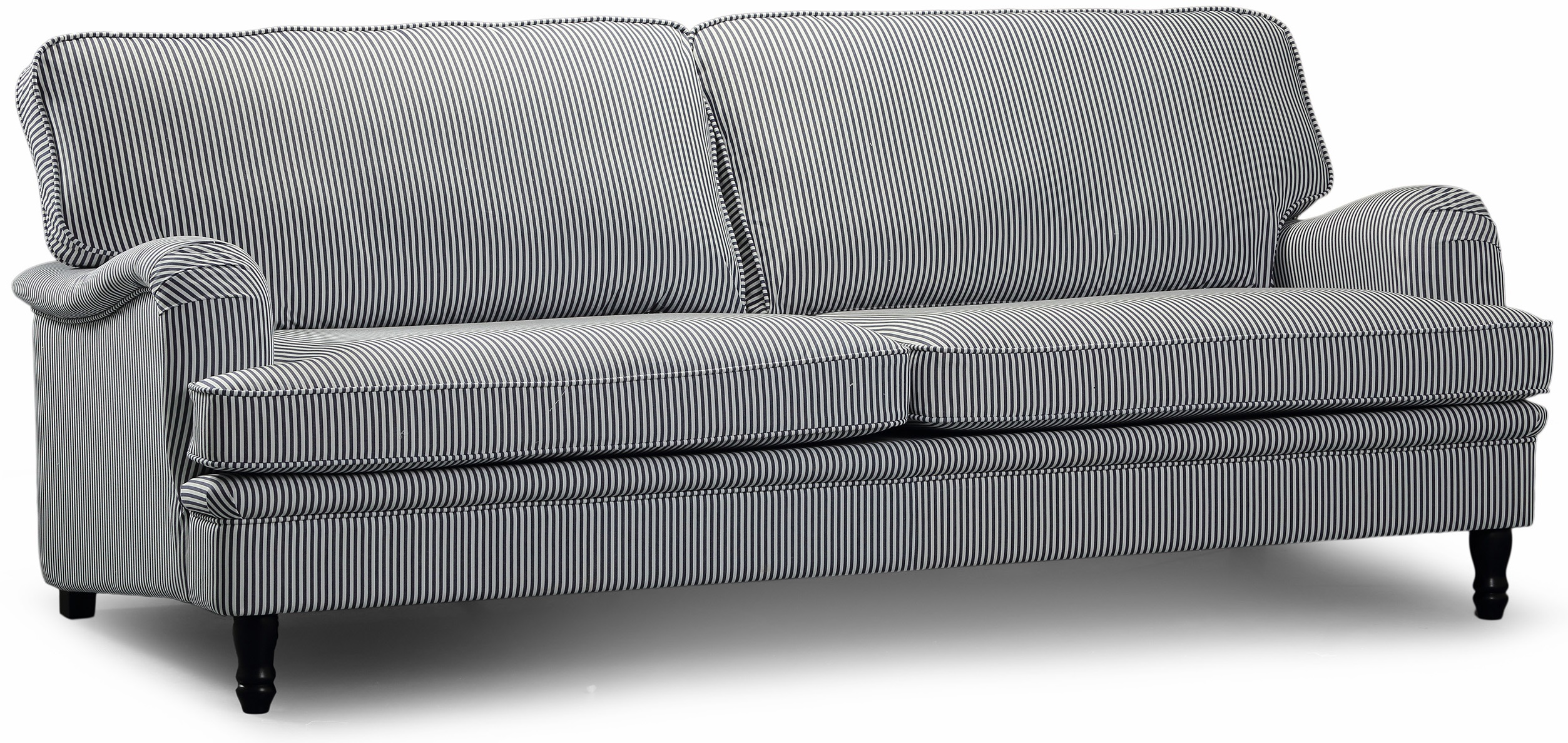 Howard Deluxe 4-sits soffa - Randig Blå/Vit - 1990 kr - 4-sits soffor ...