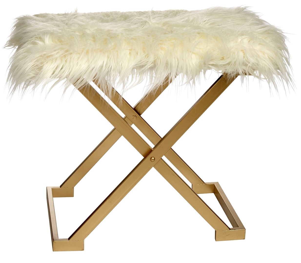 Sittpall New York 60 cm - Guld / Vit - 1295 kr - Pallar - Trendrum.se
