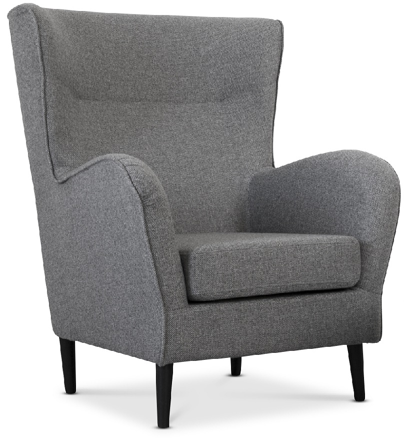 Evander öronlappsfåtölj - Grå - 2990 kr - Tygfåtöljer - Trendrum.se