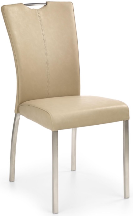 Stol Alexander - Beige läder - 990 kr - Stolar med metallunderrede ...