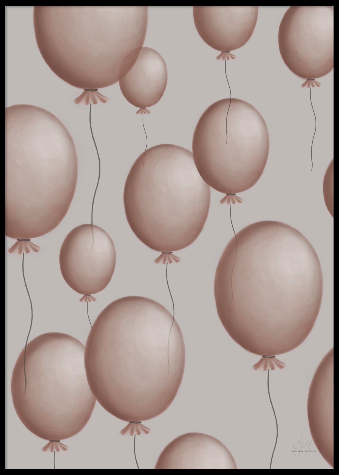 PINK BALLOONS - Poster 50x70 cm - 199 kr - Posters - Trendrum.se