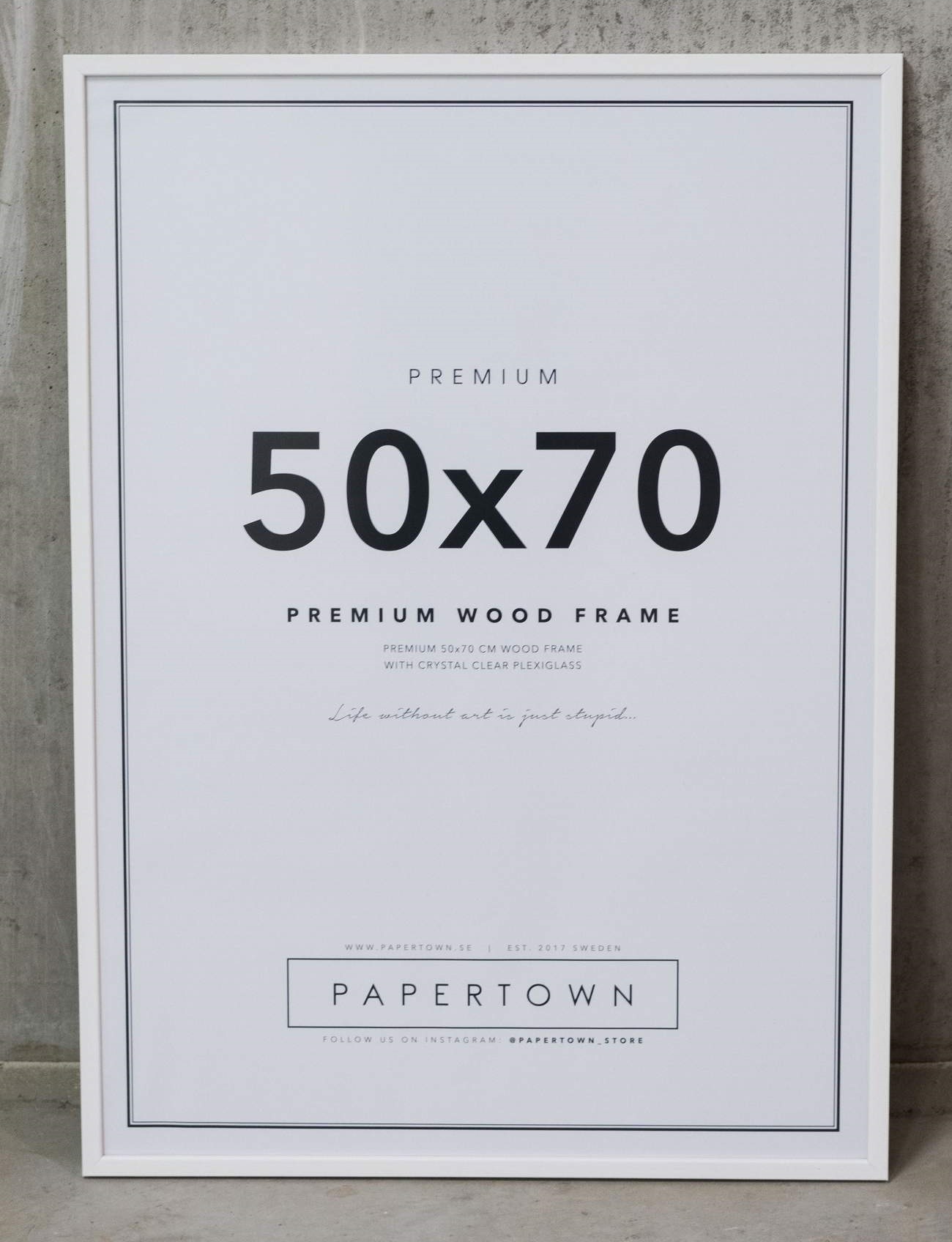 Ram Deluxe (Vit) - 50x70 cm Poster - 299 kr - Posterhängare mm ...