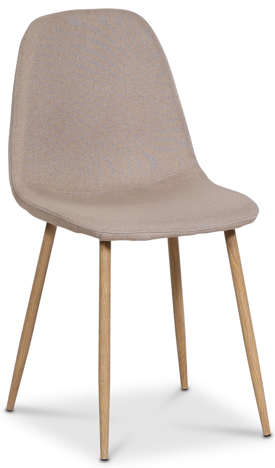 Matstol Pingo - Beige (tyg) / Ek - 399 kr - Klädda & stoppade stolar ...