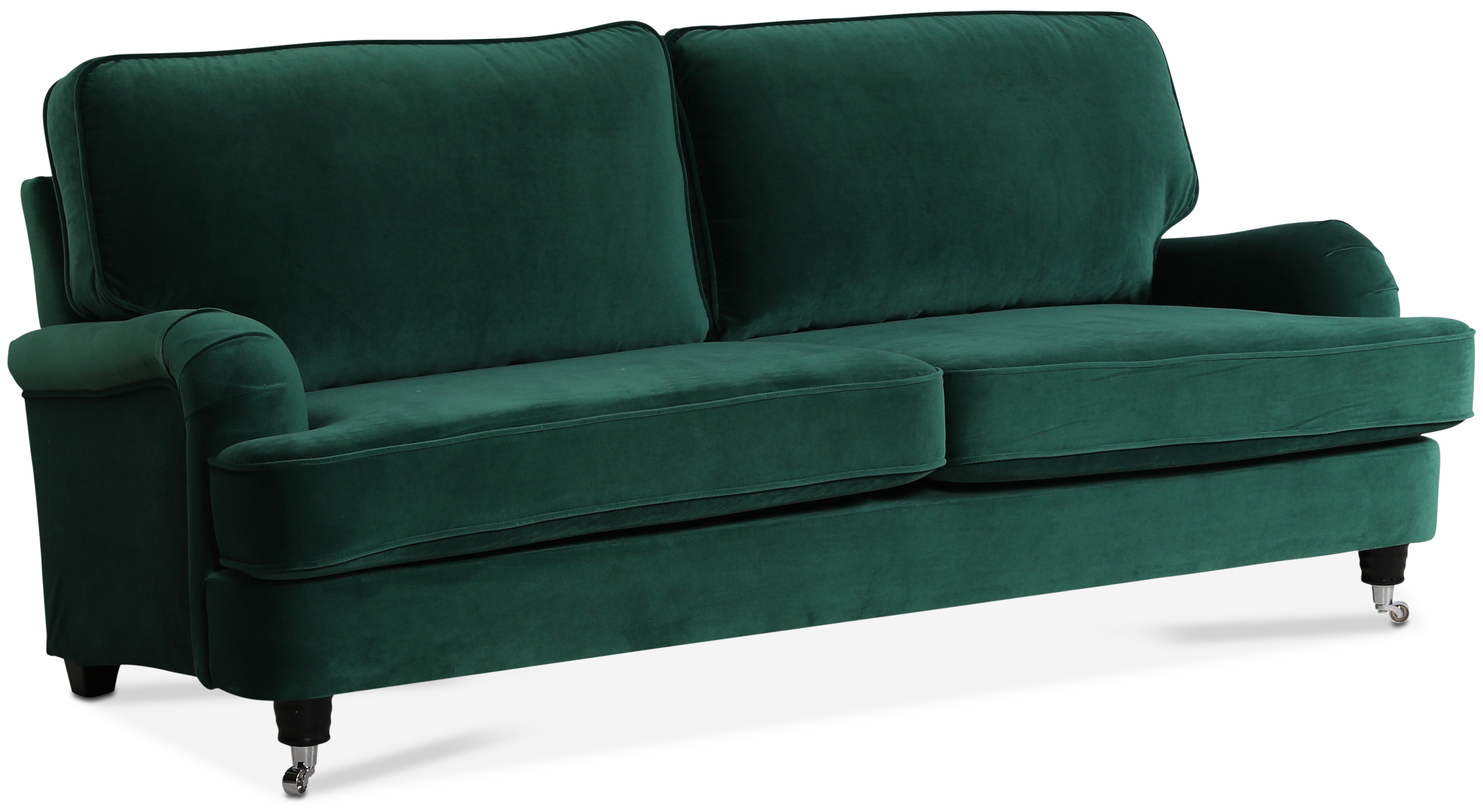 Kvarsebo Howard 3-sits soffa - Grön (Sammet) - 7690 kr - Trendrum.se