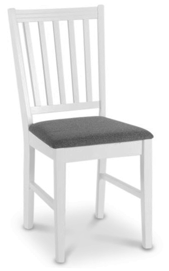 Sandhamn stol - Vit med grå sits - 990 kr - Trästolar - Trendrum.se