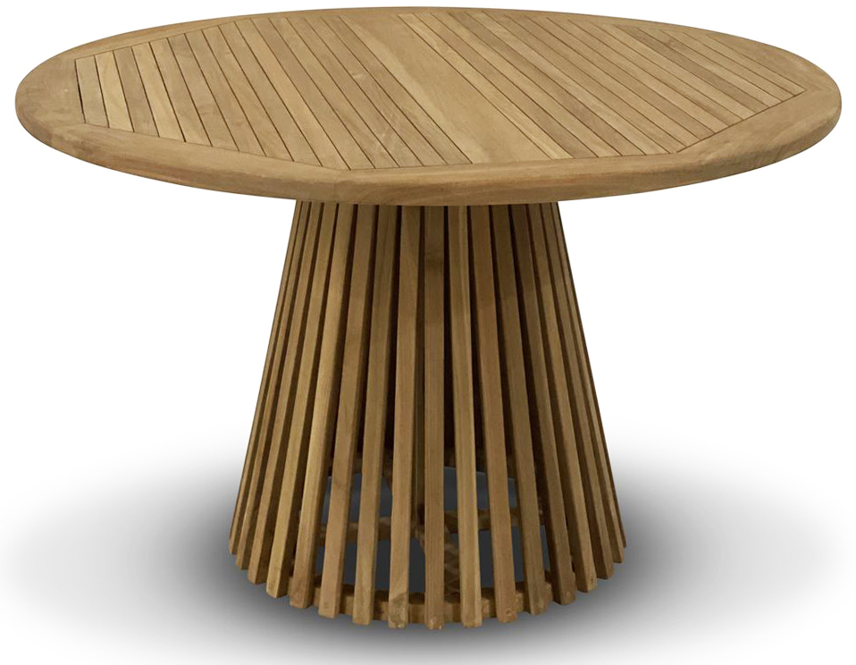 Saltö runt matbord i teak D120 cm - 8195 kr - Utematbord - Trendrum.se