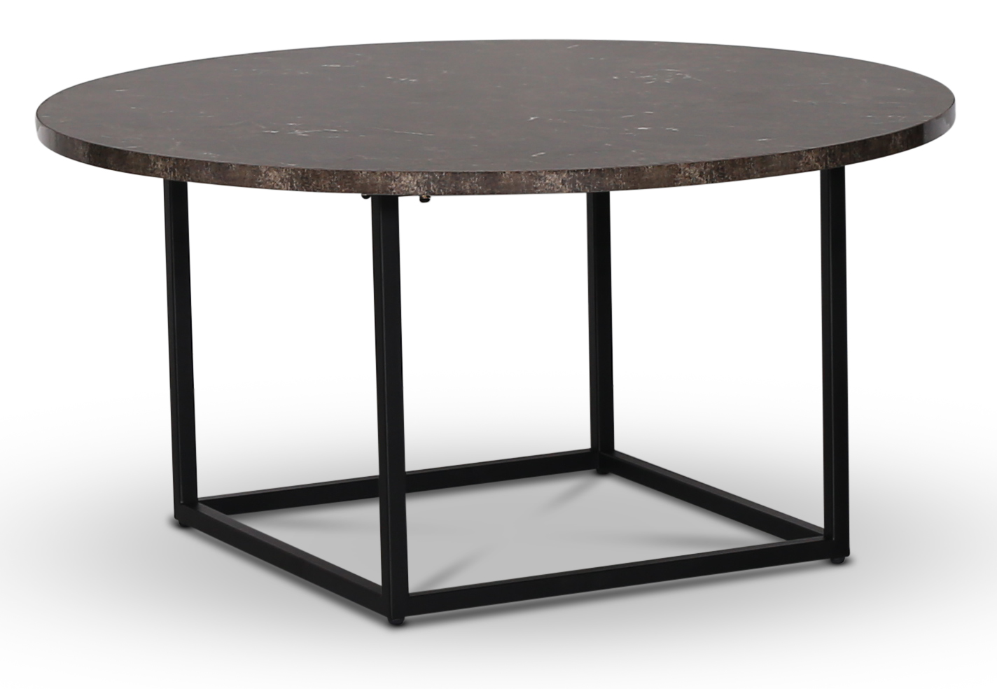 Sintorp runt soffbord Ø90 cm - Brun marmor (Exklusivt laminat) - 3395 ...