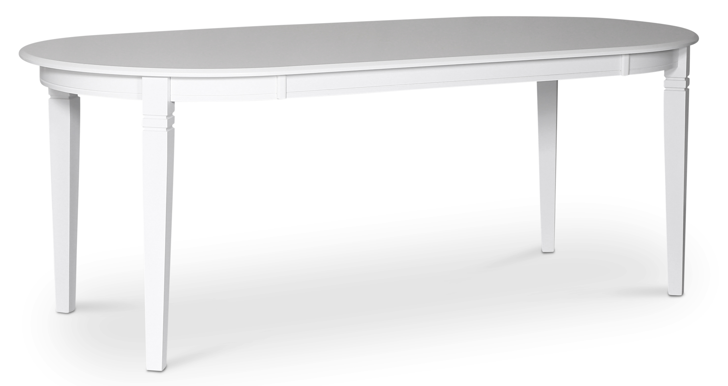 Sandhamn ovalt vitt matbord 200x95 cm - 6695 kr - Fyndhörna - Trendrum.se