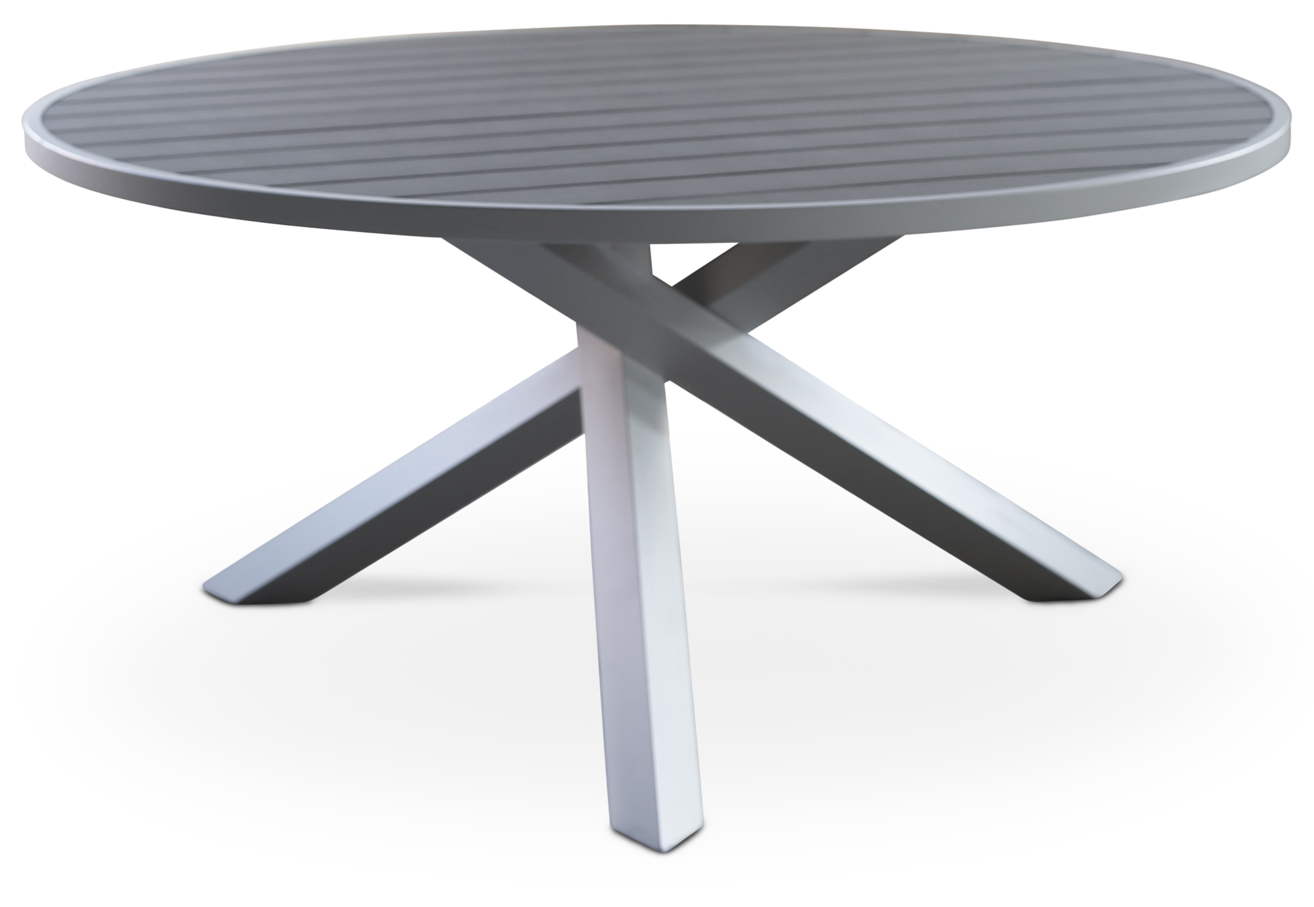 Ekenäs runt matbord Ø150 - Vit/grå-polywood - 6590 kr - Utematbord ...