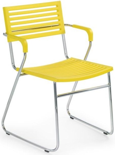 Trend stol - Gul - 389 kr - Stolar med metallunderrede - Trendrum.se