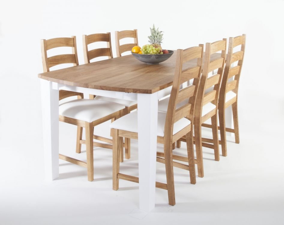 Alberta matgrupp i Ek - Bord inklusive 6 st stolar - 9990 kr ...