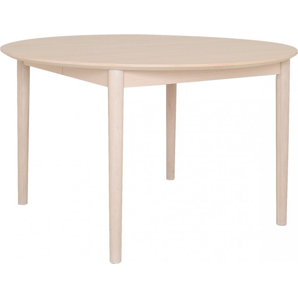 Karmöy matbord 130-230 x 130 cm - Vitpigmenterad ekfanér - 12590 kr ...