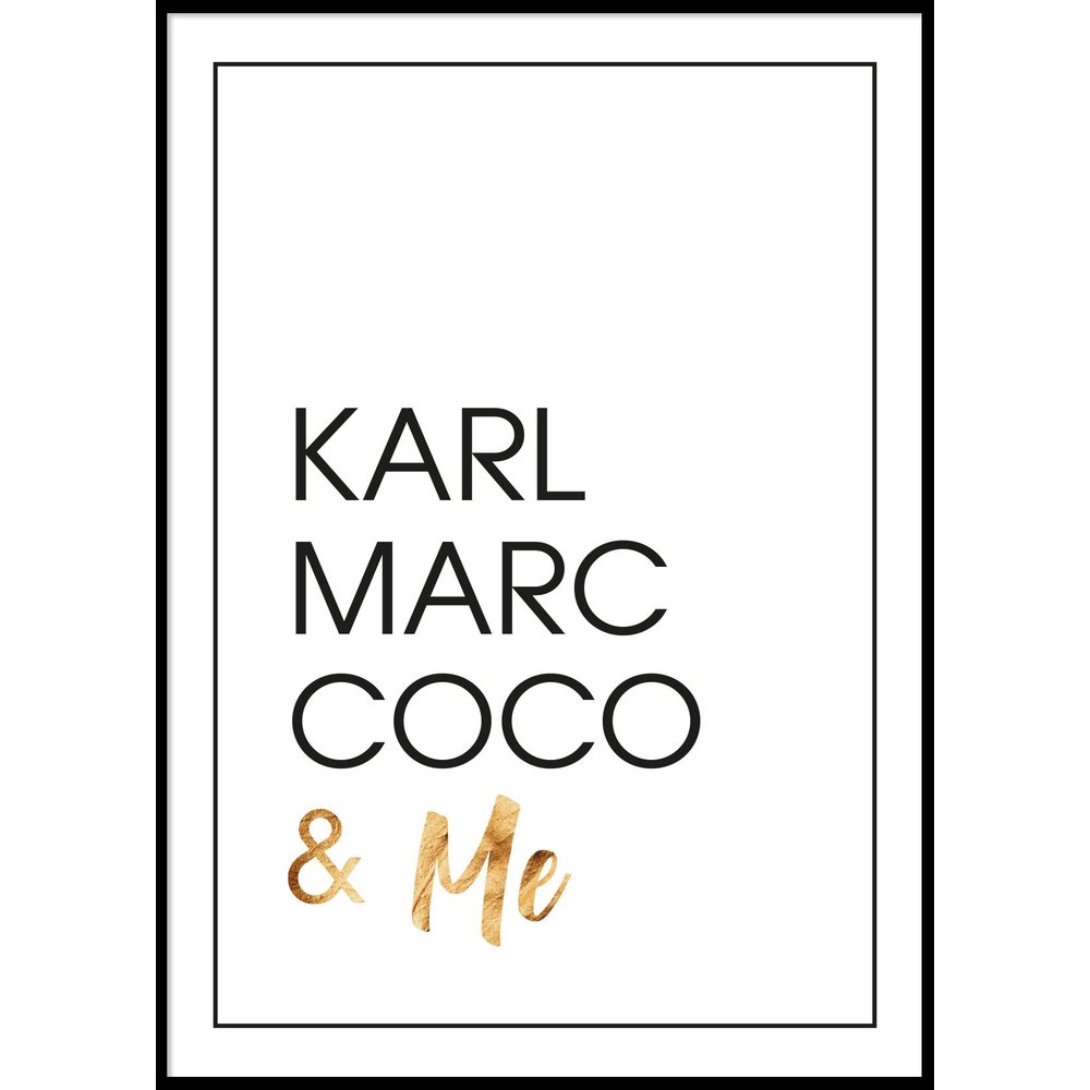 KARL MARC COCO & ME - Poster 50x70 cm - 199 kr - Posters - Trendrum.se
