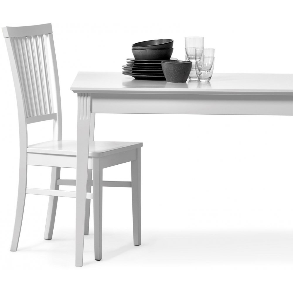 Sundborn matstol - Vit - 1490 kr - Trästolar - Trendrum.se