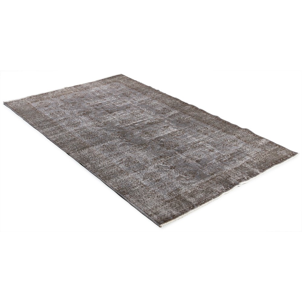 Äkta handknuten matta - Overdyed vintage Grå - 3790 kr - Vintagemattor ...